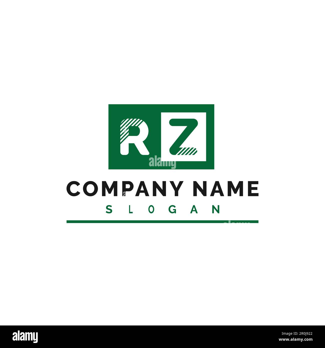 RZ Logo Design. RZ Letter Logo Vector Illustration - Vector Stock ...