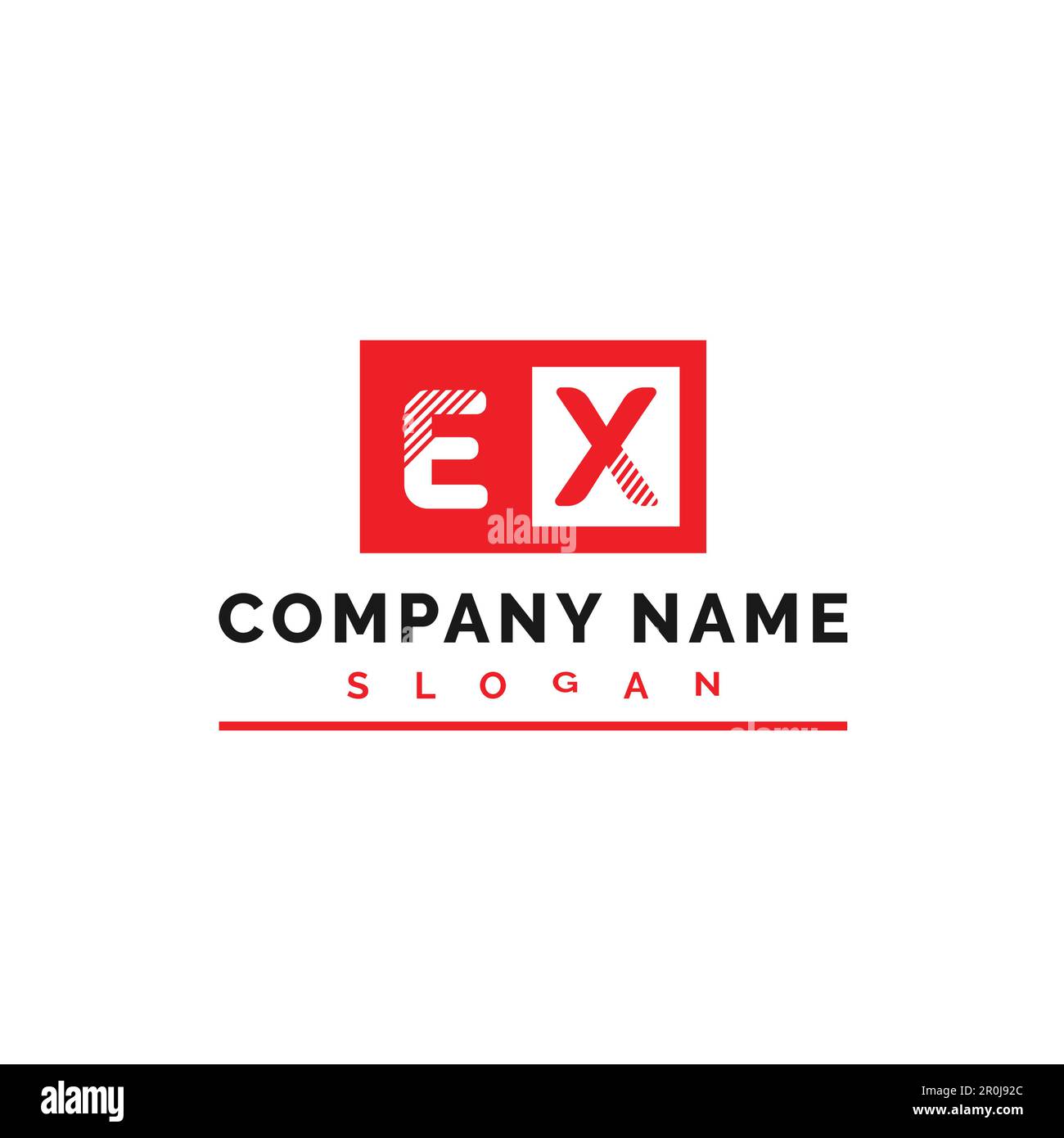 EX Logo Design. EX Letter Logo Vector Illustration - Vector Stock ...