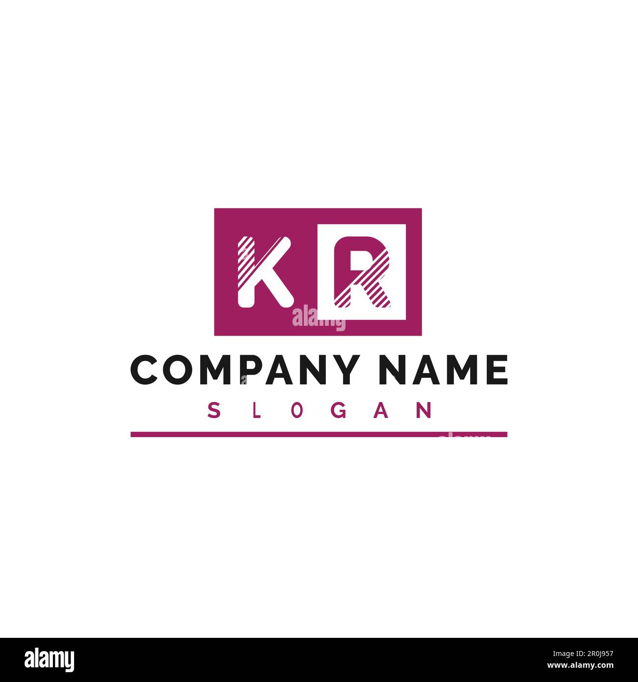 KR Letter Logo Design. KR Letter Logo Vector Illustration - Vector ...