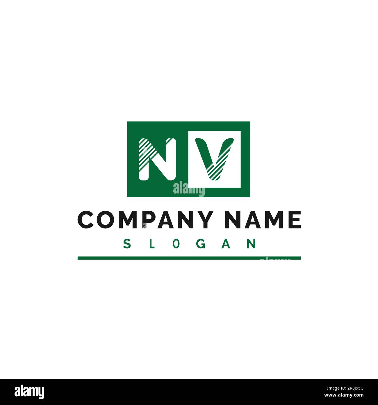 NV Logo Design. NV Letter Logo Vector Illustration - Vector Stock ...