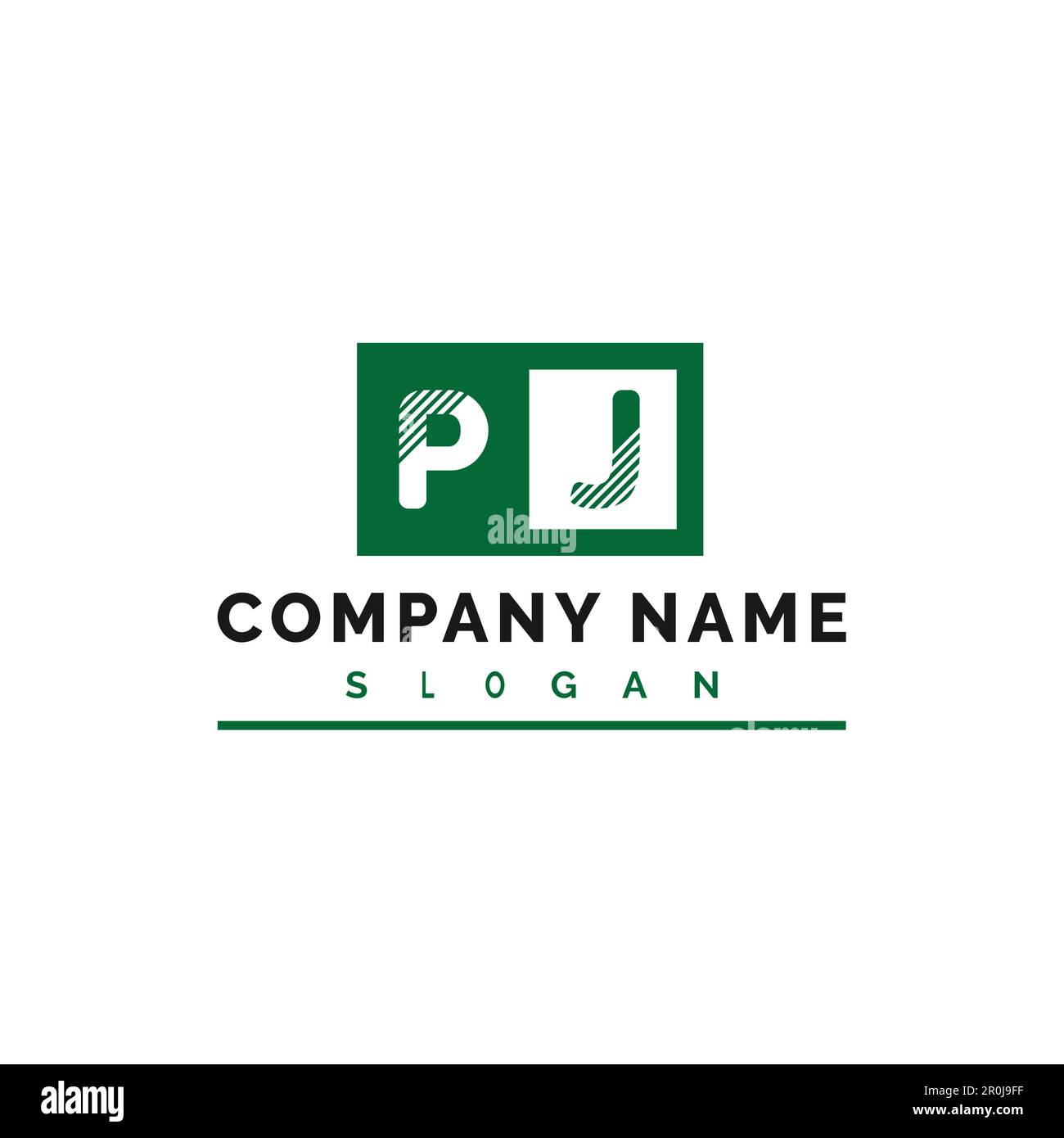 Pj logo design hi-res stock photography and images - Alamy
