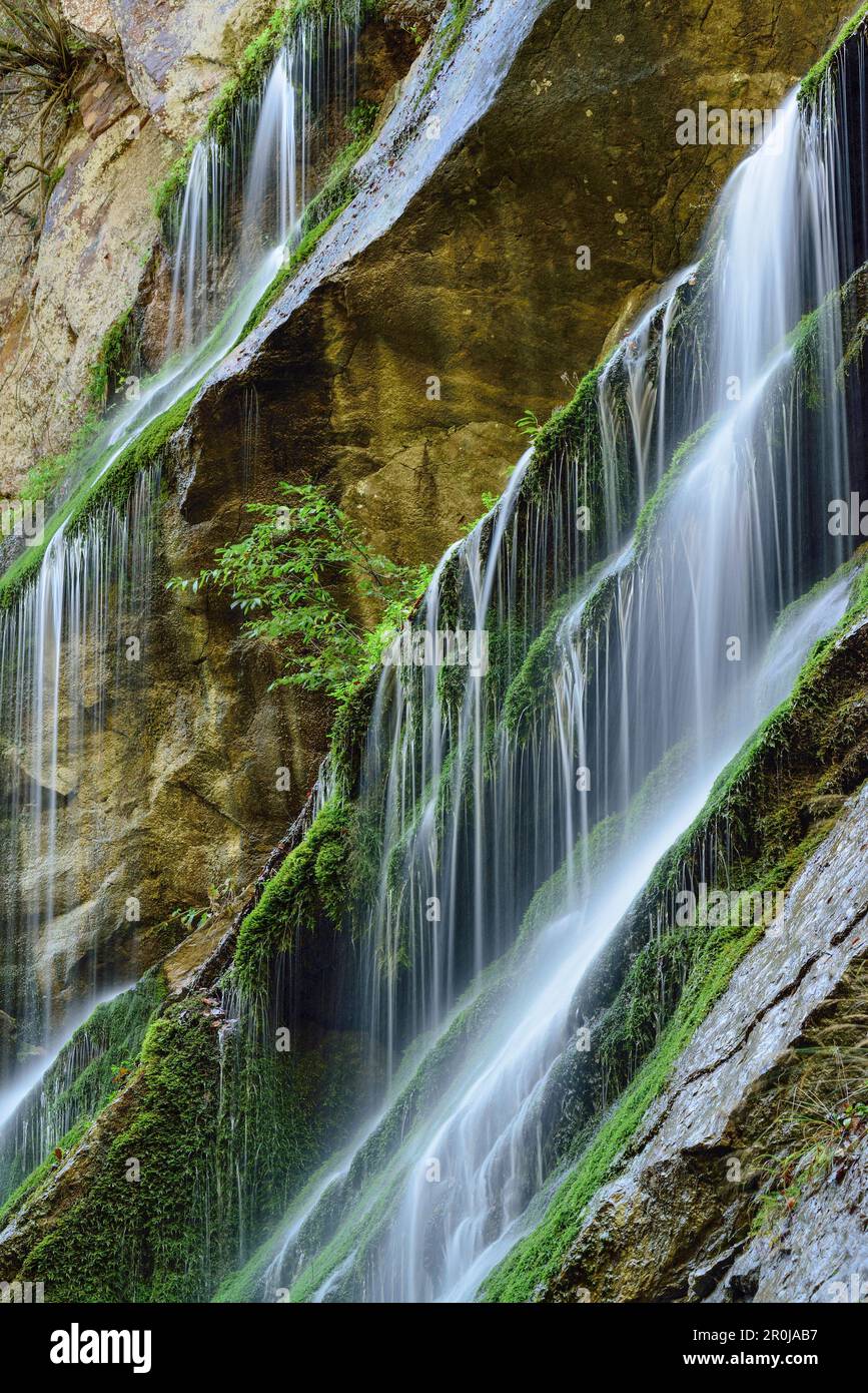 Waterfall, Wimbachklamm, National Park Berchtesgaden, Berchtesgaden ...