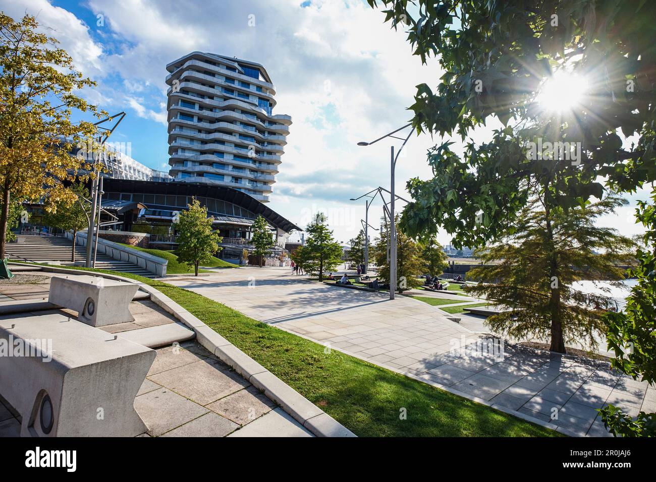 Marco-Polo-Terraces and Marc-Polo-Tower, HafenCity, Hamburg, Germany ...