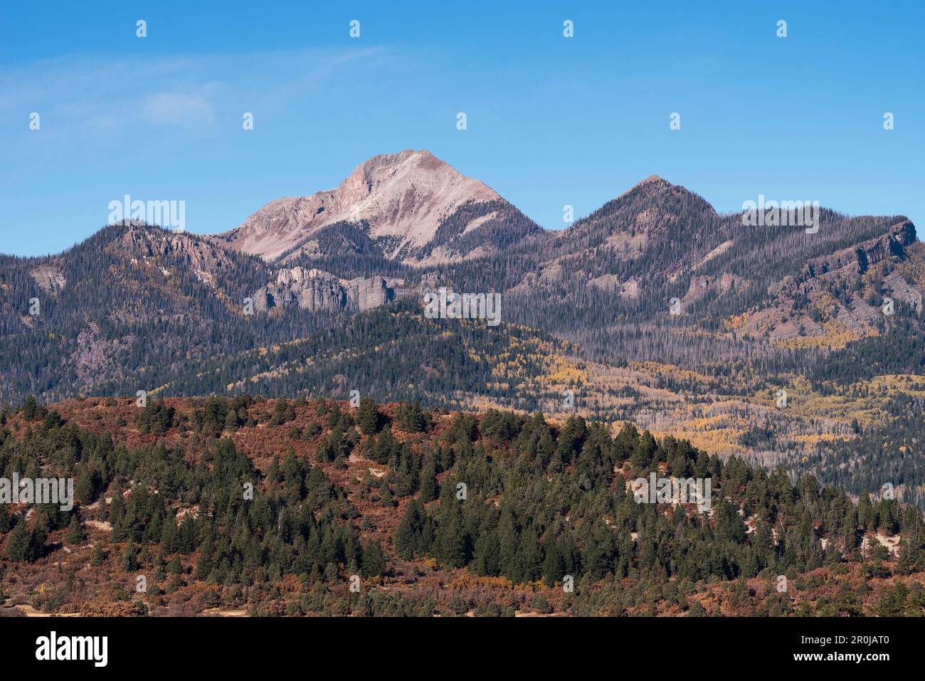 Pagosa Peak 12,640 feet in the Weminuche Wilderness Area of the San ...