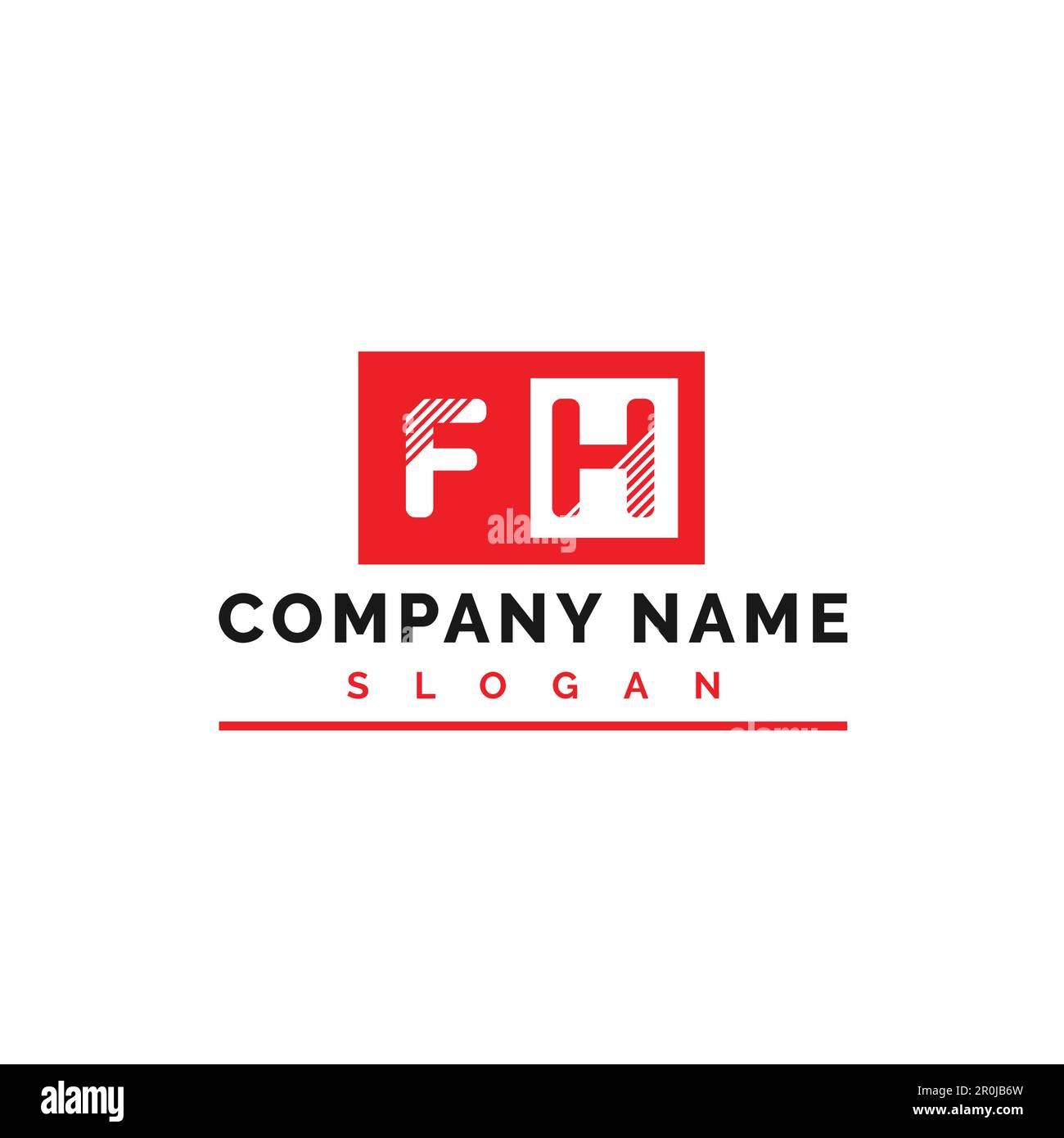 FH Letter Logo Design. FH Letter Logo Vector Illustration - Vector ...