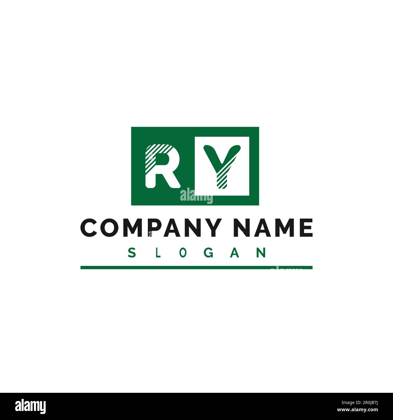 RY Logo Design. RY Letter Logo Vector Illustration - Vector Stock ...