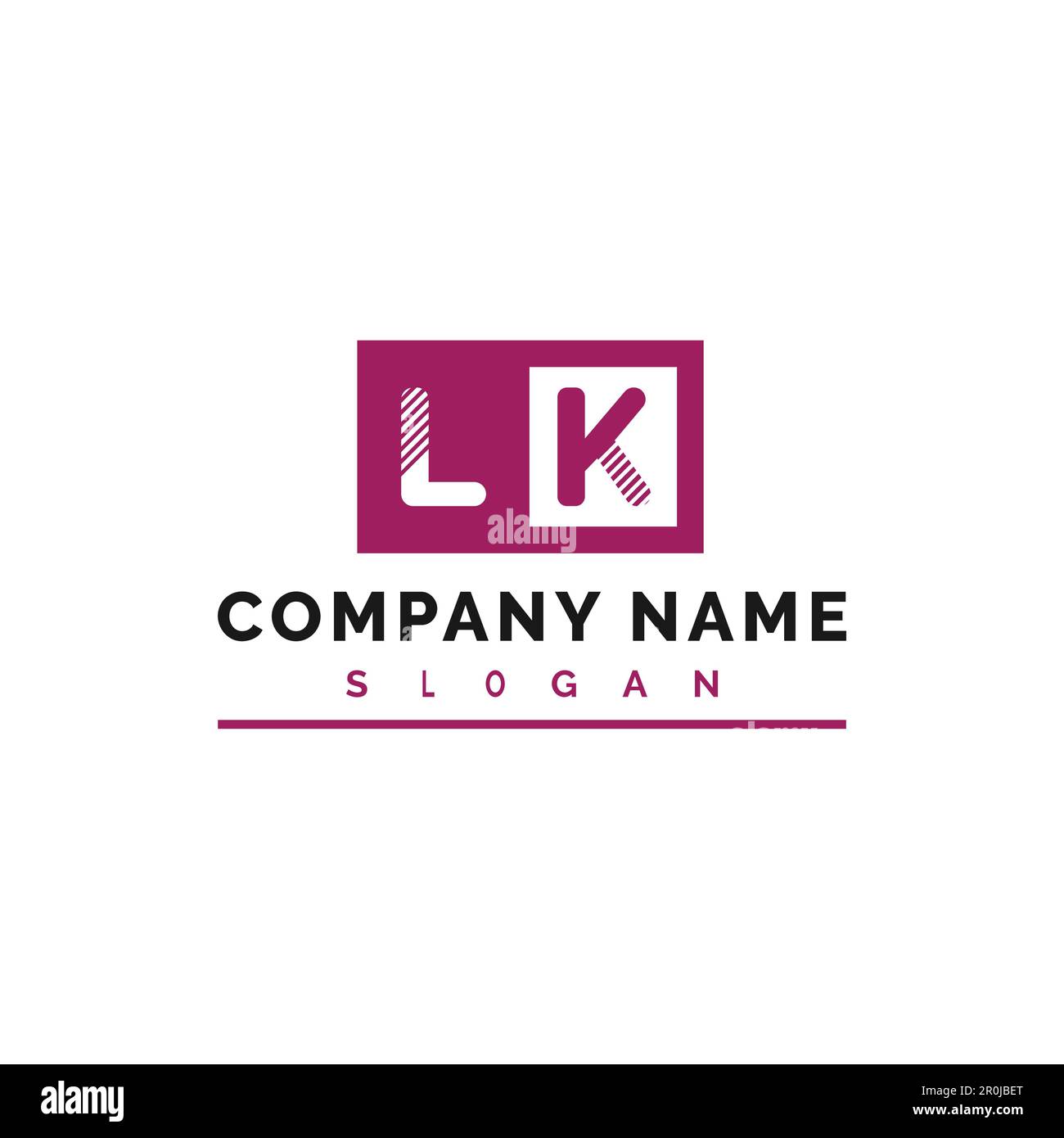 LK Letter Logo Design. LK Letter Logo Vector Illustration - Vector ...