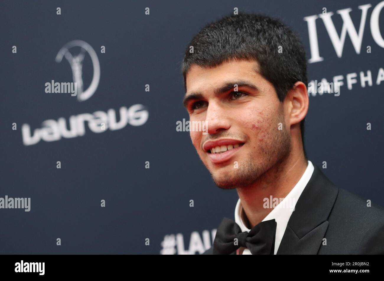 Paris, France. 8th May, 2023. Spanish tennis player Carlos Alcaraz ...