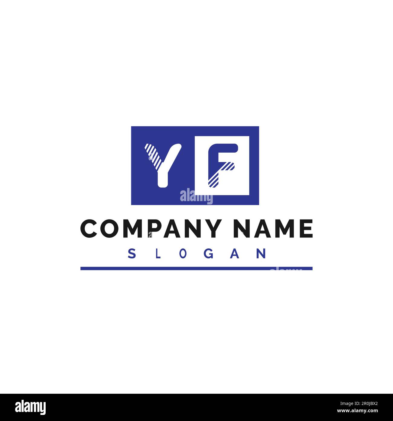 YF Logo Design. YF Letter Logo Vector Illustration - Vector Stock ...