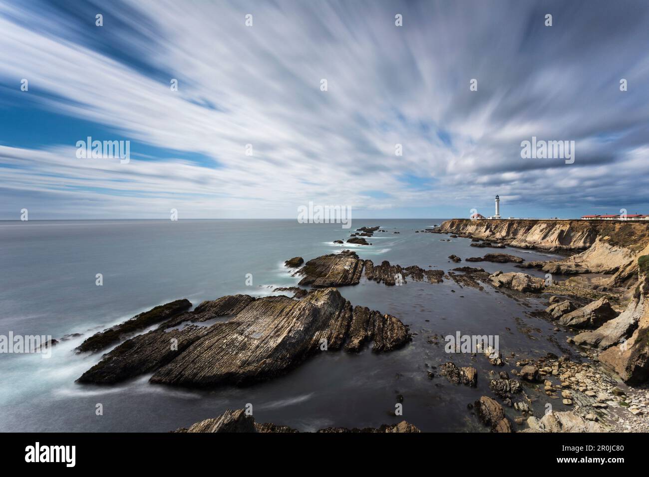 Coastal landscape, Point Area, Pacific Coast Highway, Highway 1, West ...