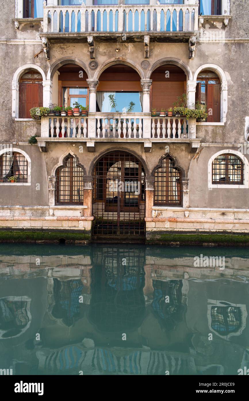 Palazzo, Canal Grande, reflection, windows, architecture, canal ...