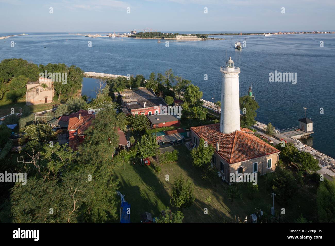 View above old Alberoni lighthouse and the pilot station at the ...