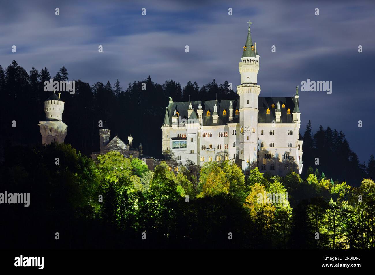 Neuschwanstein castle, Allgaeu, Upper Bavaria, Bavaria, Germany Stock ...