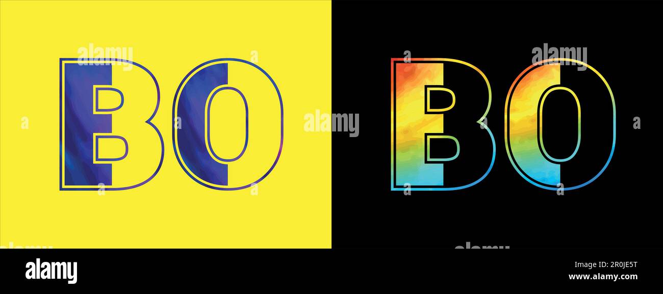 Initial letter BO logo Icon vector design template. Premium luxurious ...