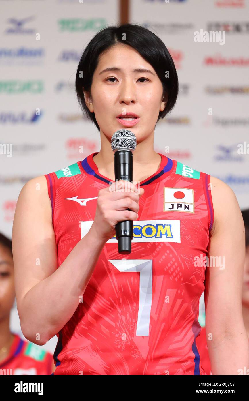 Tokyo, Japan. JVA announced the 2023 Japan Women's national team squad. 8th May, 2023. Mika ...