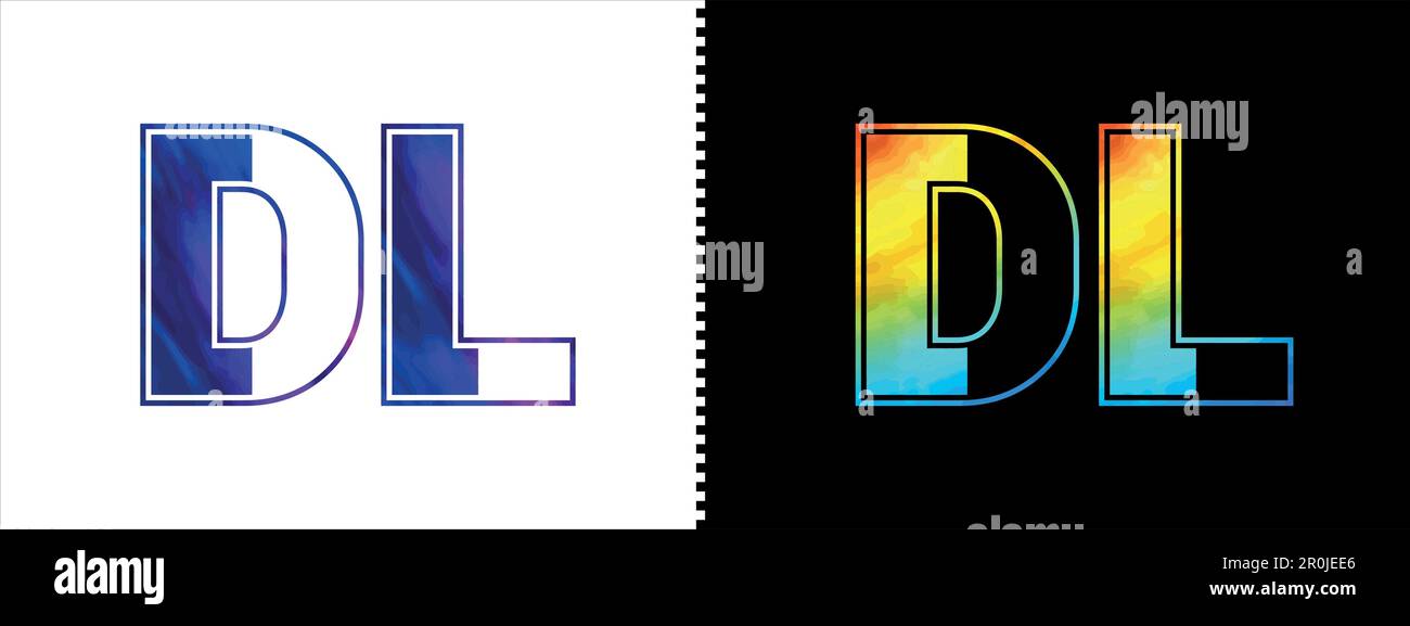 Letter DL logo design vector template. Creative modern luxurious ...