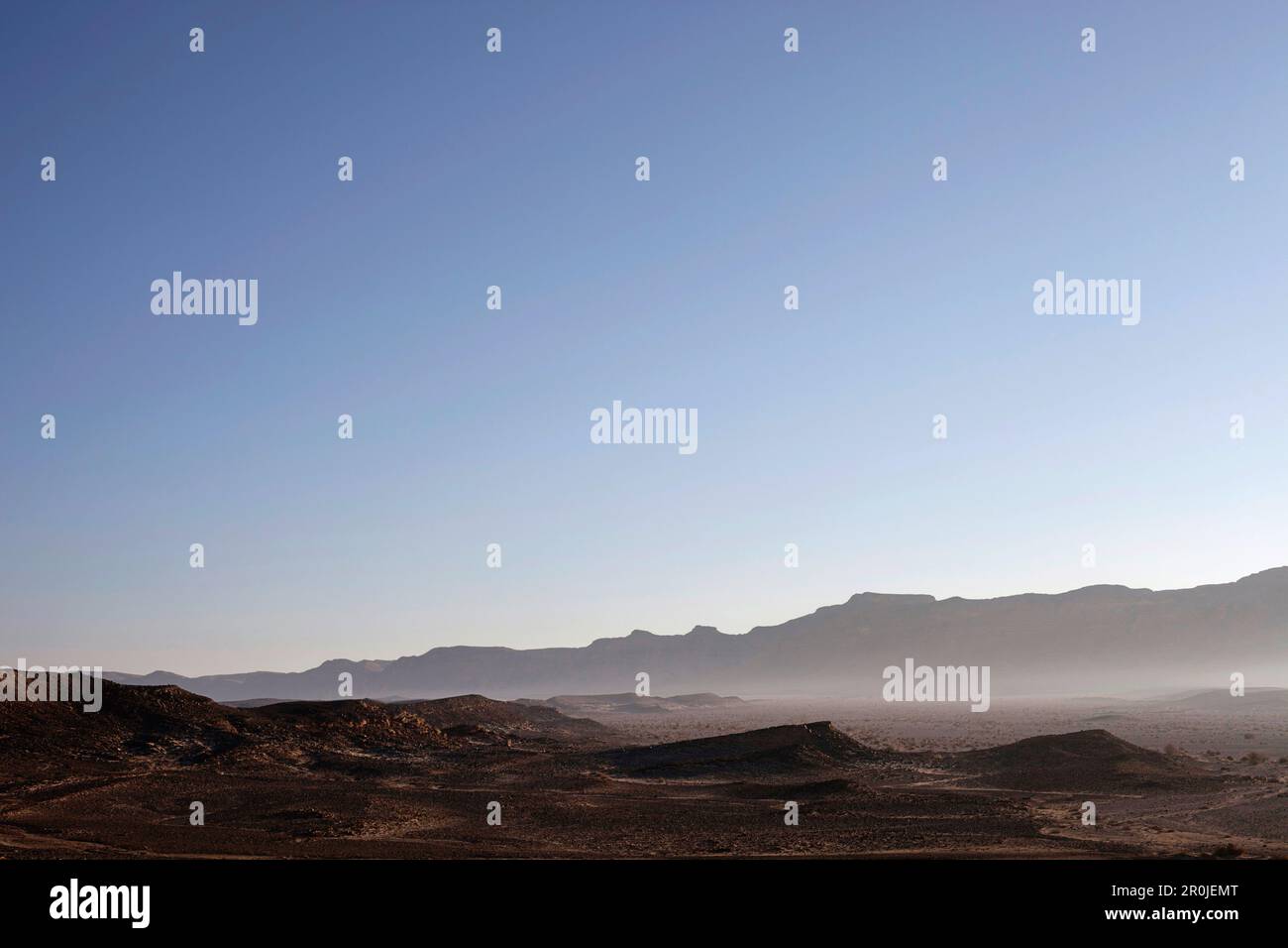 Morning atmosphere in the desert, Machtesch Ramon, Negev Desert, Israel ...