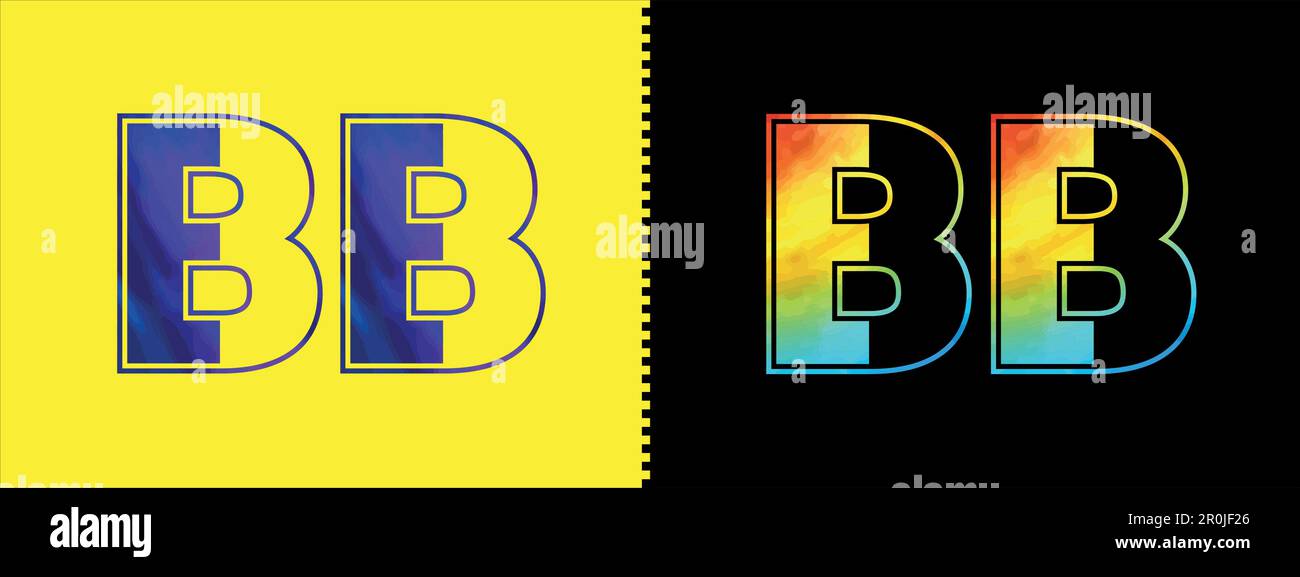 Initial letter BB logo Icon vector design template. Premium luxurious ...