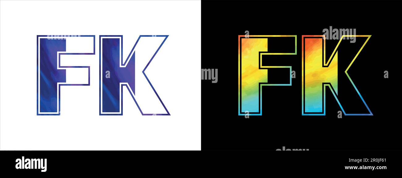 Letter fk logo Stock Vector Images - Alamy
