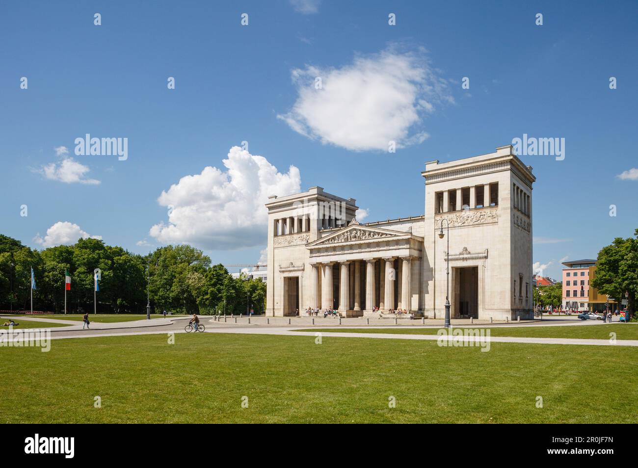 Koenigsplatz with Propylaen, city gate designed like the entrance of an ...