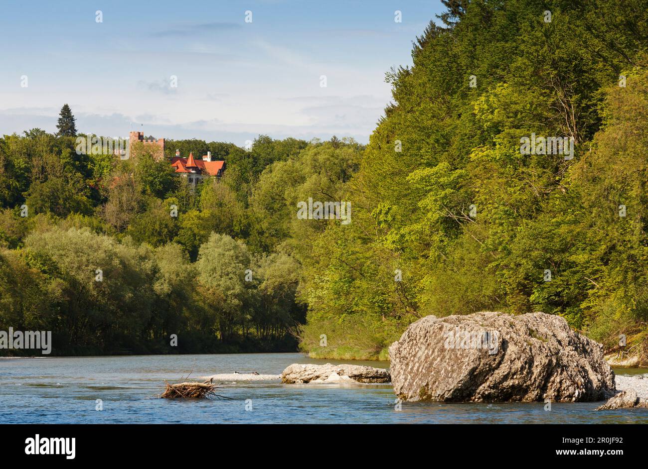 Burg Schwaneck castle, 19th century, built by Ludwig von Schwanthaler ...