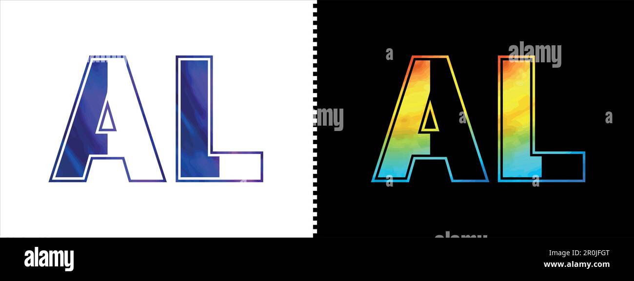 Unique AL letter logo Icon vector template. Premium stylish alphabet ...