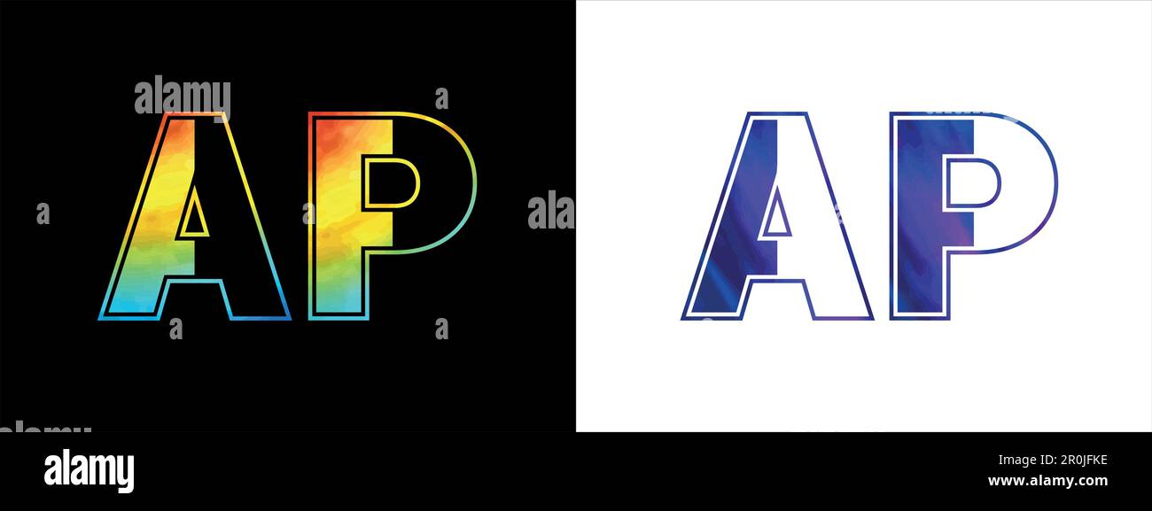 Initial letter AP logo Icon vector design template. Premium luxurious ...
