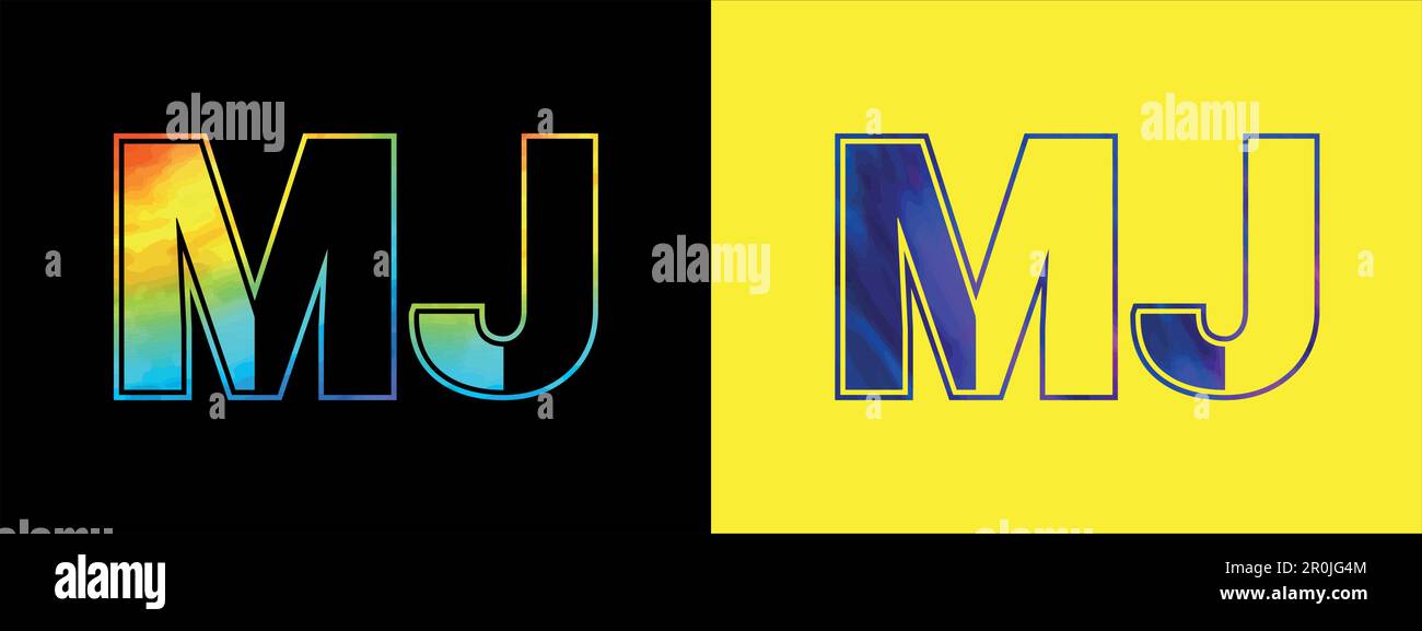 Letter mj logo Stock Vector Images - Alamy