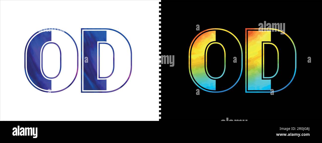 Od logo design hi-res stock photography and images - Alamy