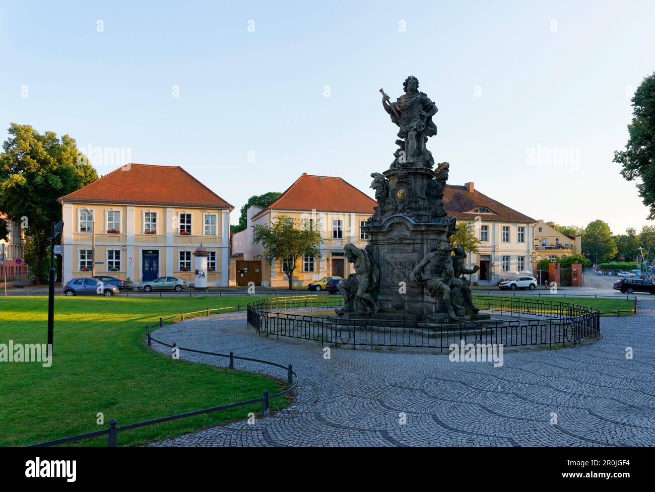 Kurfuerstendenkmal memorial, Rathenow, Brandenburg, Germany Stock Photo ...
