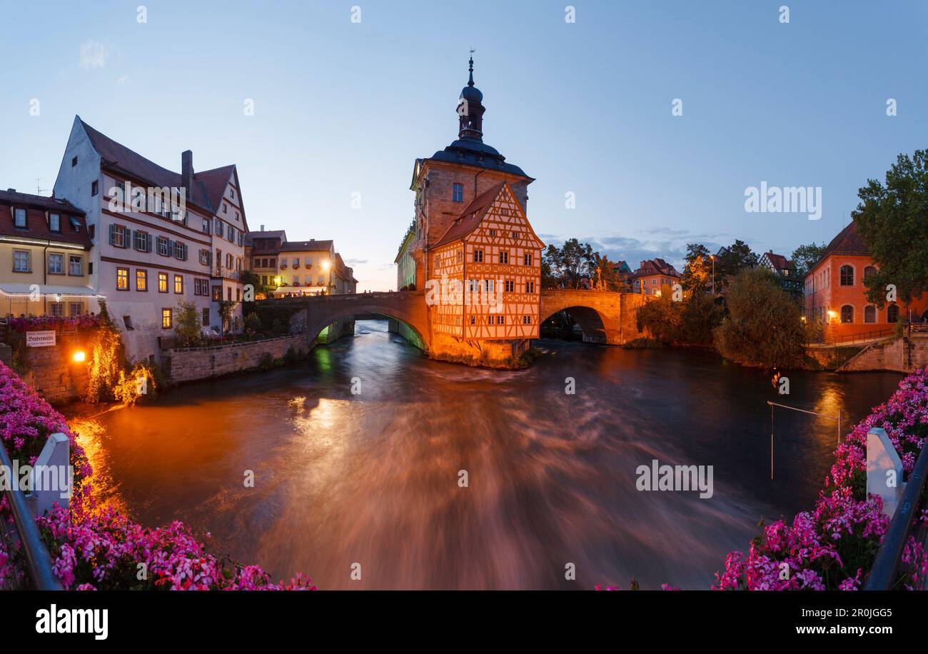 City Hall in Bamberg, 15th century, historic city center, UNESCO world ...