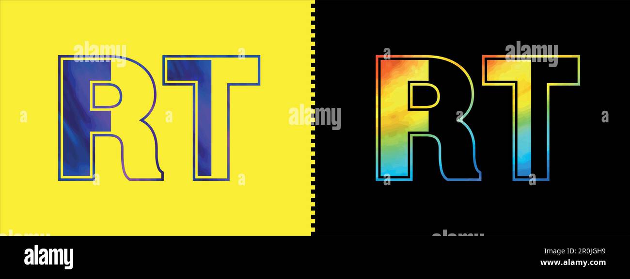 Letter rt logo vector vectors Stock Vector Images - Alamy