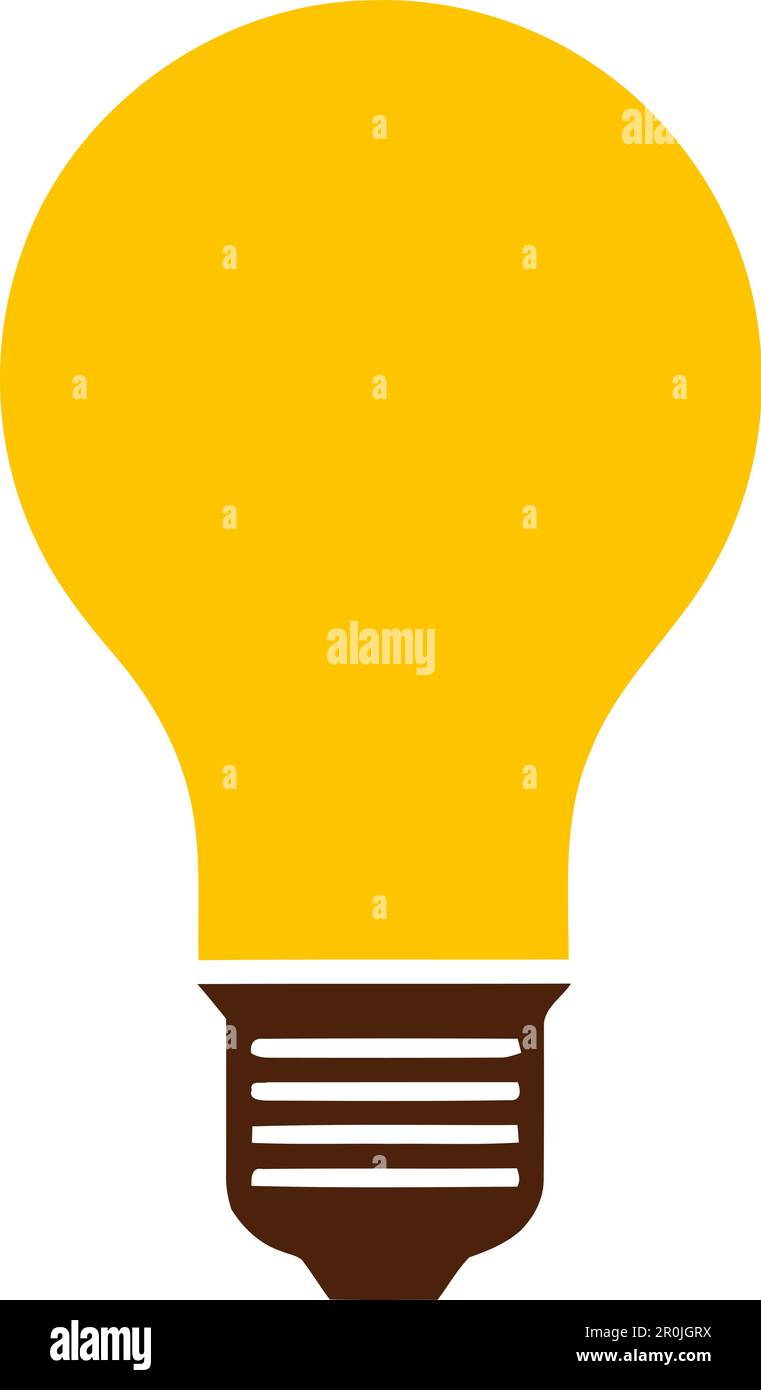 Innovative idea modern stylish icon with light bulb. Vector ...