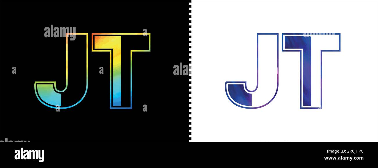 Initial letter JT logo Icon vector design template. Premium luxurious ...