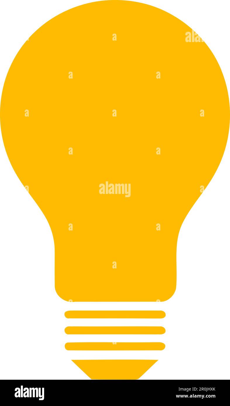 Innovative idea modern stylish icon with light bulb. Vector ...