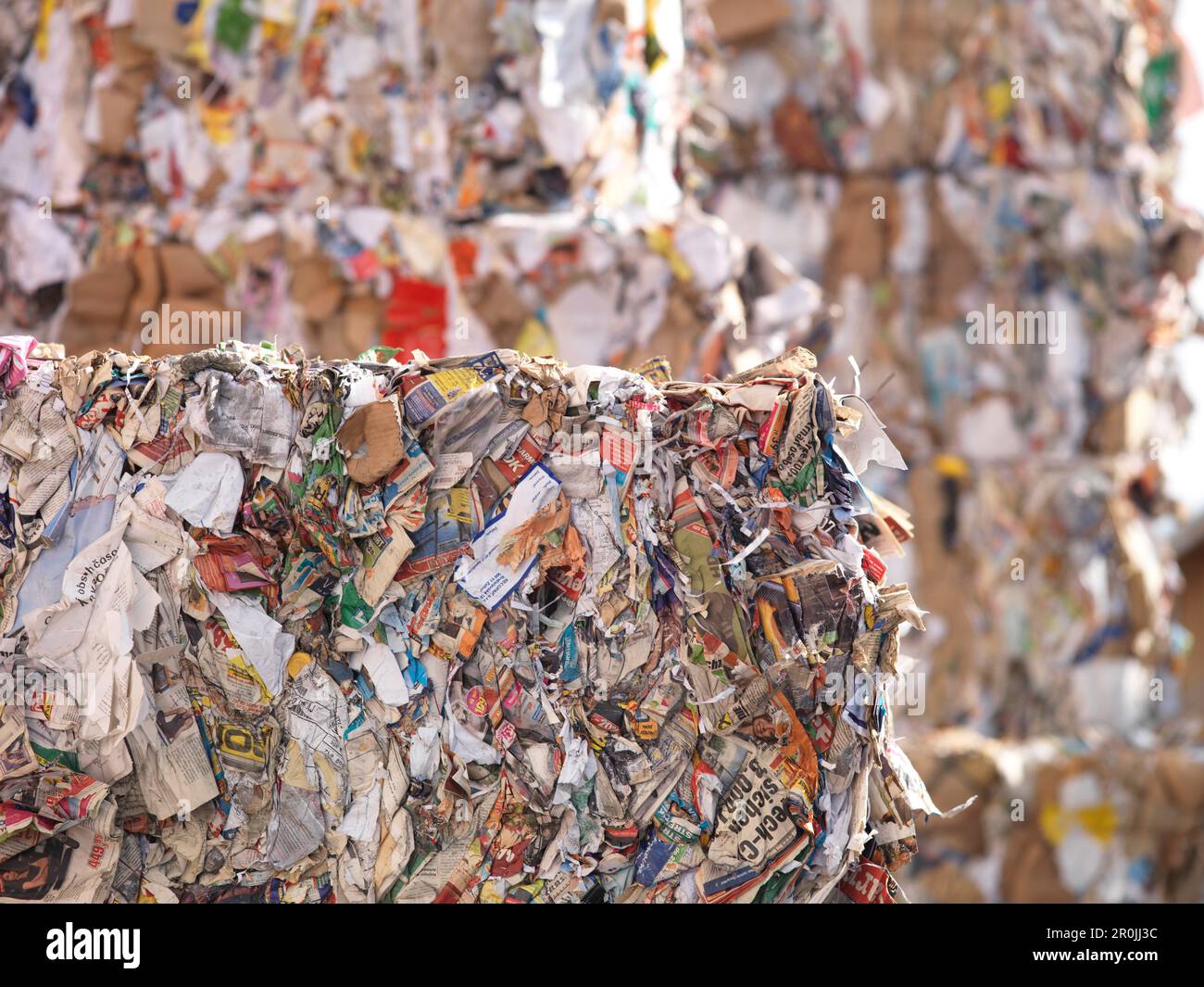 Paper recycling, Bavaria, Germany Stock Photo - Alamy