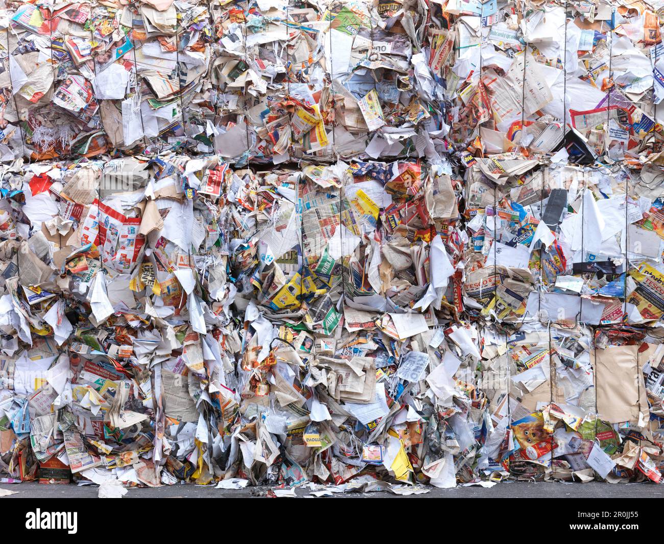 Paper recycling, Bavaria, Germany Stock Photo - Alamy