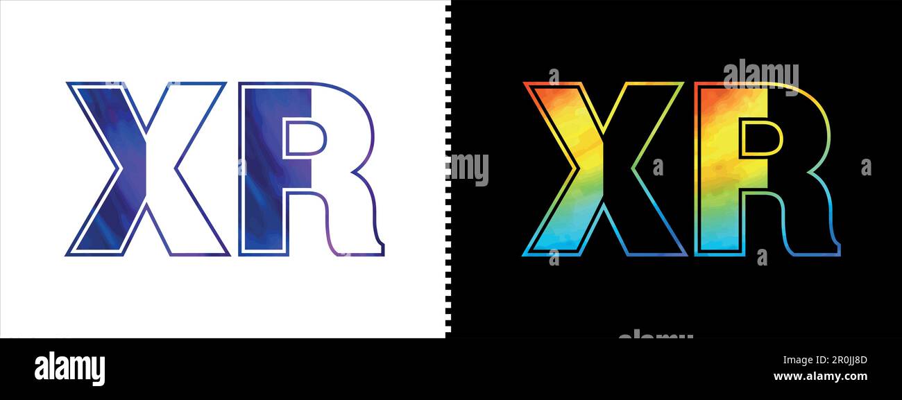 Letter xr logo hi-res stock photography and images - Alamy