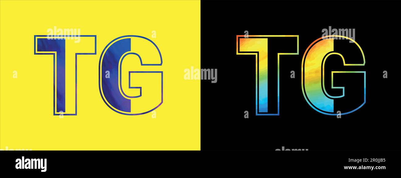 Initial letter TG logo Icon vector design template. Premium luxurious ...
