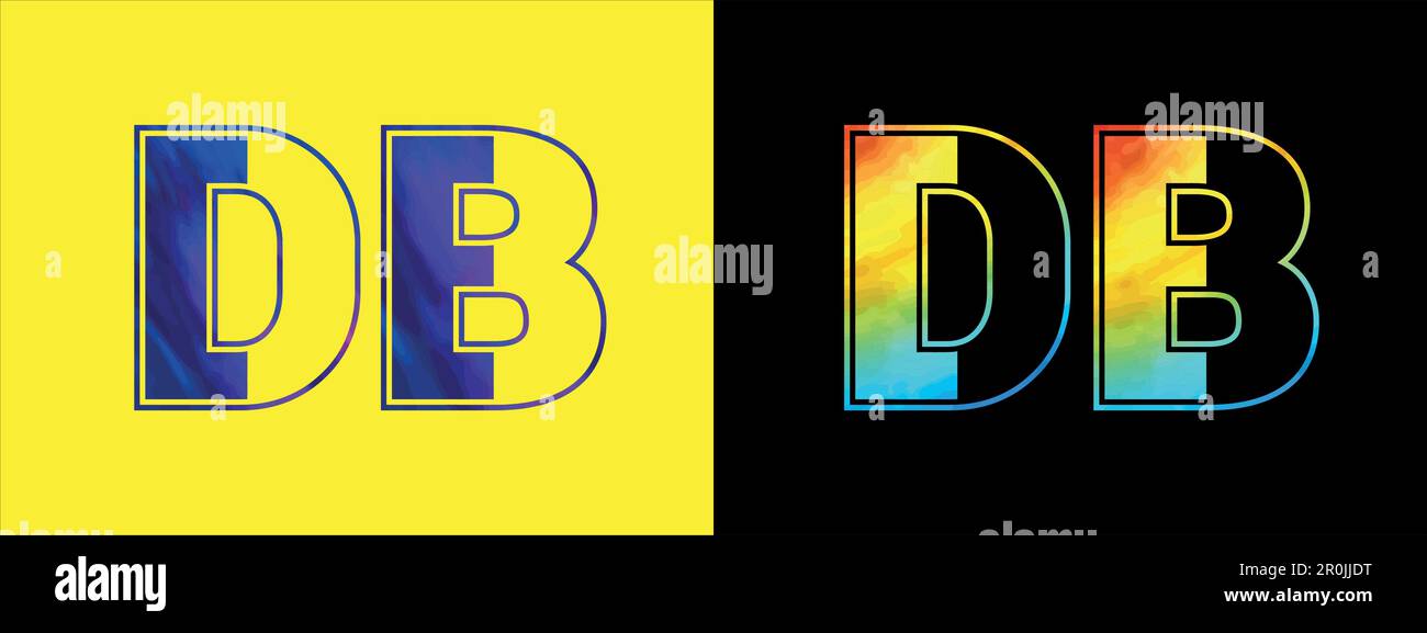 Letter db logo hi-res stock photography and images - Alamy