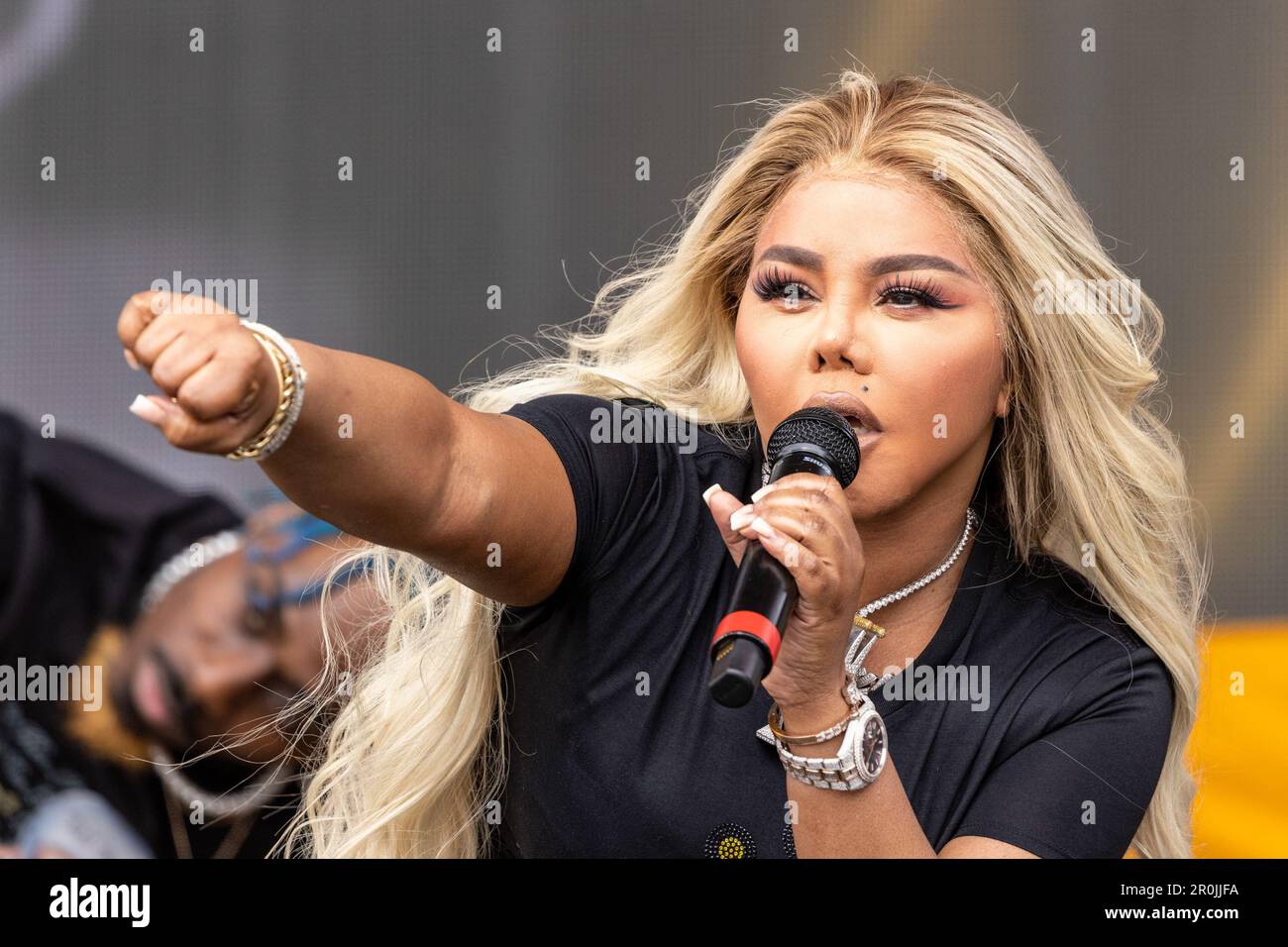 Las Vegas, USA. 06th May, 2023. Rapper Lil' Kim (Kimberly Denise Jones) during the Lovers ...