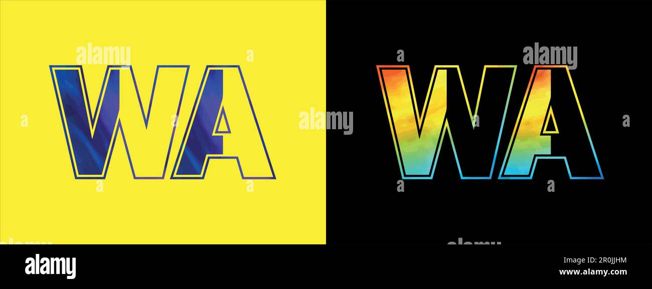 Alphabet wa icon hi-res stock photography and images - Alamy