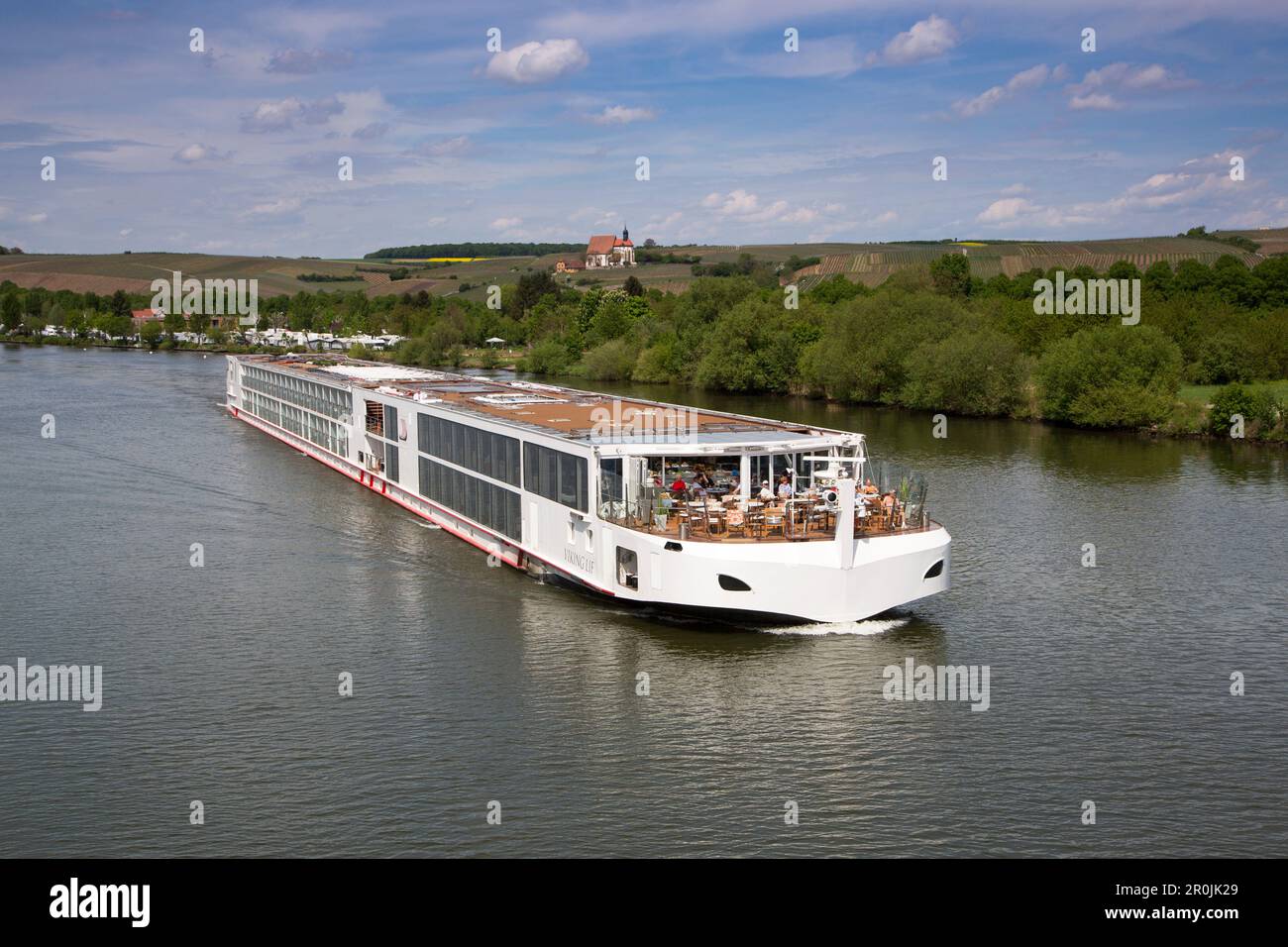 River cruise ship Viking Lif (Viking River Cruises) on Main river and ...