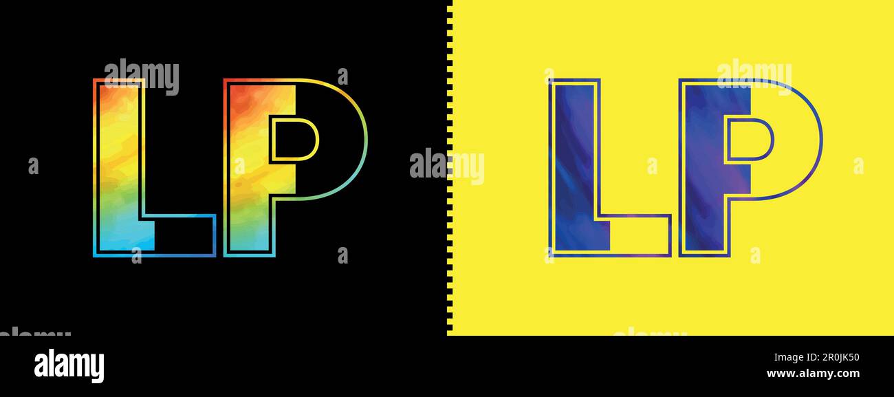 Unique LP letter logo Icon vector template. Premium stylish alphabet ...
