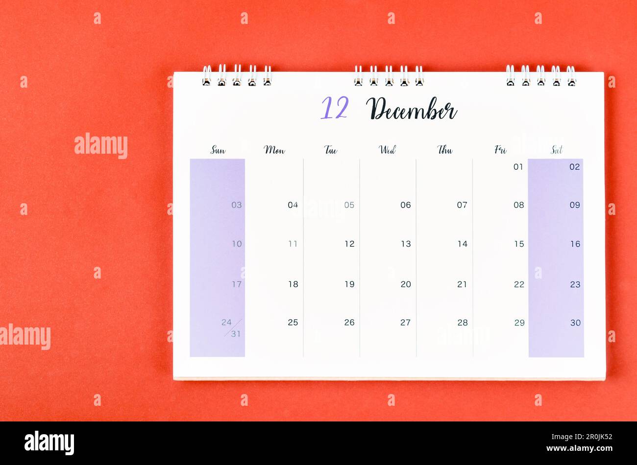 December 2023 calendar desk for the organizer to plan and reminder on ...