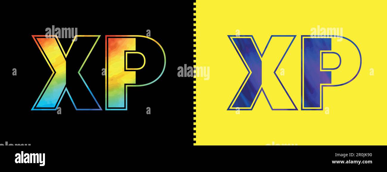 Unique XP letter logo Icon vector template. Premium stylish alphabet ...