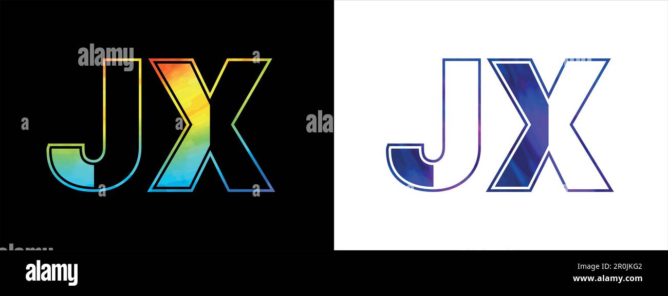Jx logo design hi-res stock photography and images - Alamy