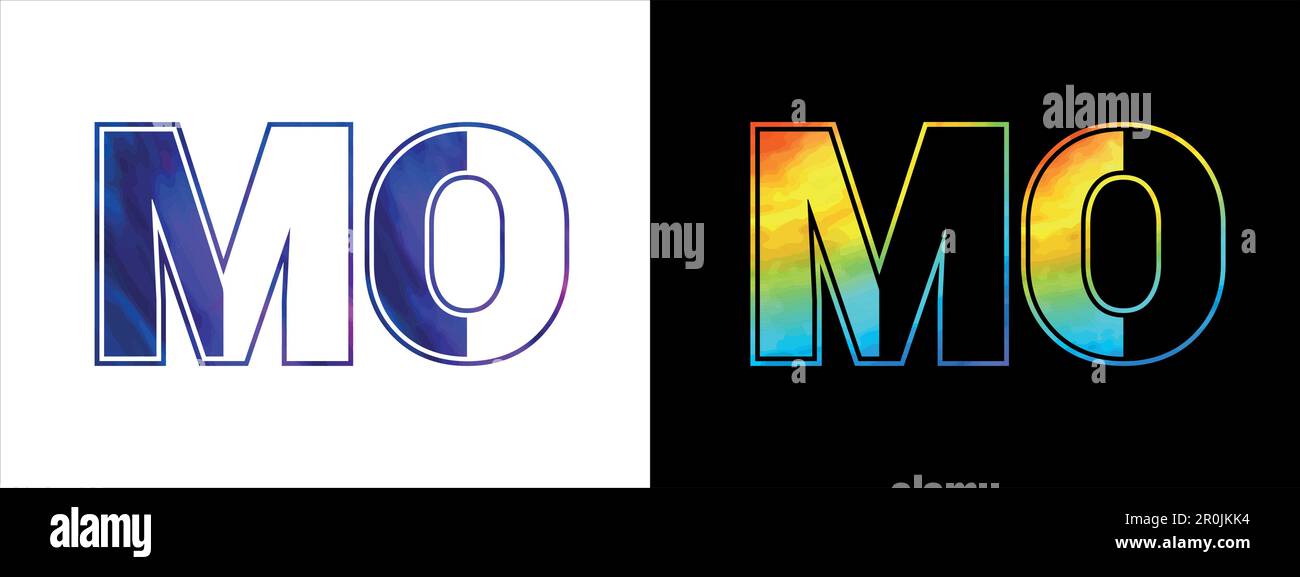 Unique MO letter logo Icon vector template. Premium stylish alphabet ...