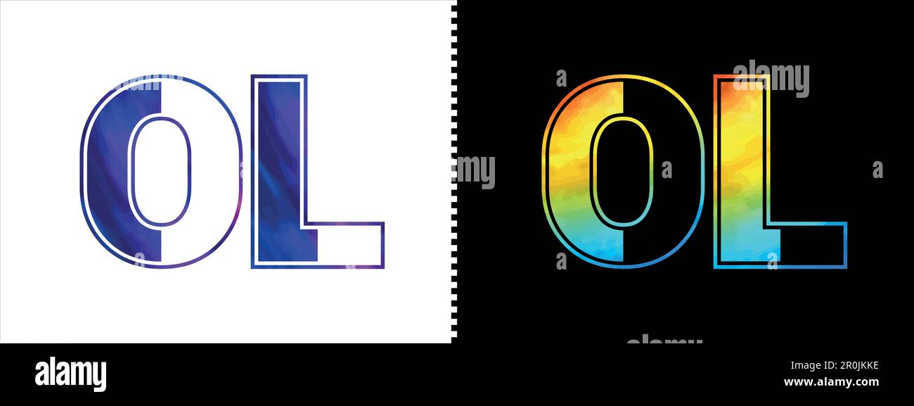 Letter OL logo design vector template. Creative modern luxurious ...