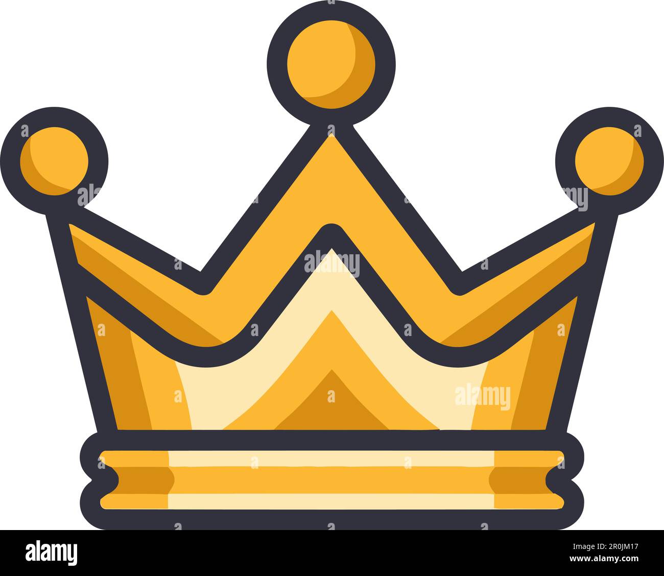 Crown logo, icon. Vector illustration isolated on white background ...